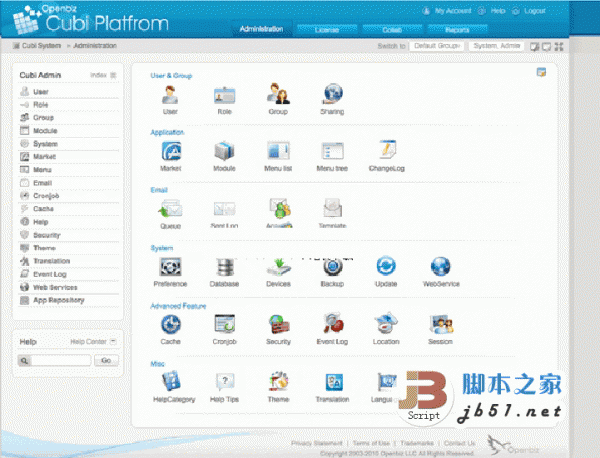 Openbiz Cubi PHP开源快速开发平台 v2.0 源码下载-脚本之家