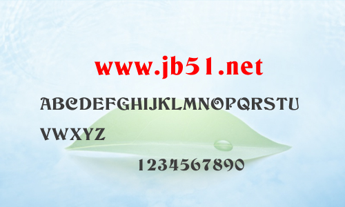 Deneane字体 英文字体 字体下载-脚本之家