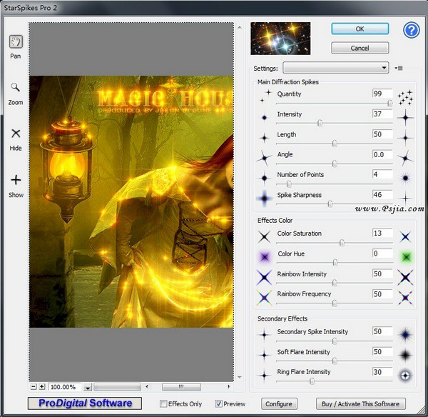 starspikes pro 2(ps星芒滤镜插件) v2.06 64位/32位 无限制永久免费版 下载-脚本之家