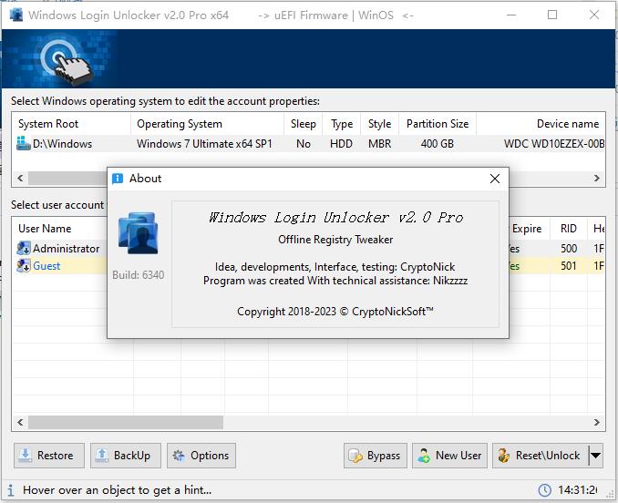 Windows Login Unlocker下载 Win密码解锁重置工具 Windows Login Unlocker Pro v2.1 ...